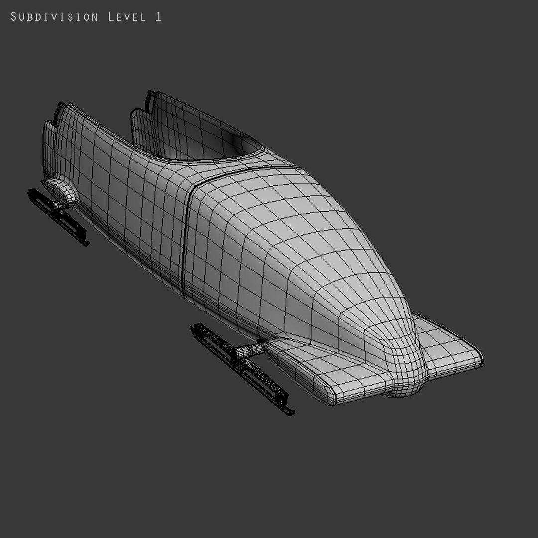 2-man Bobsleigh 3d Model