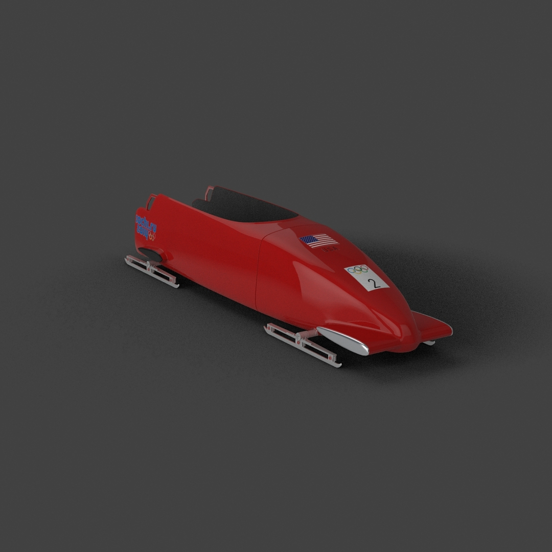 2-man Bobsleigh 3d Model