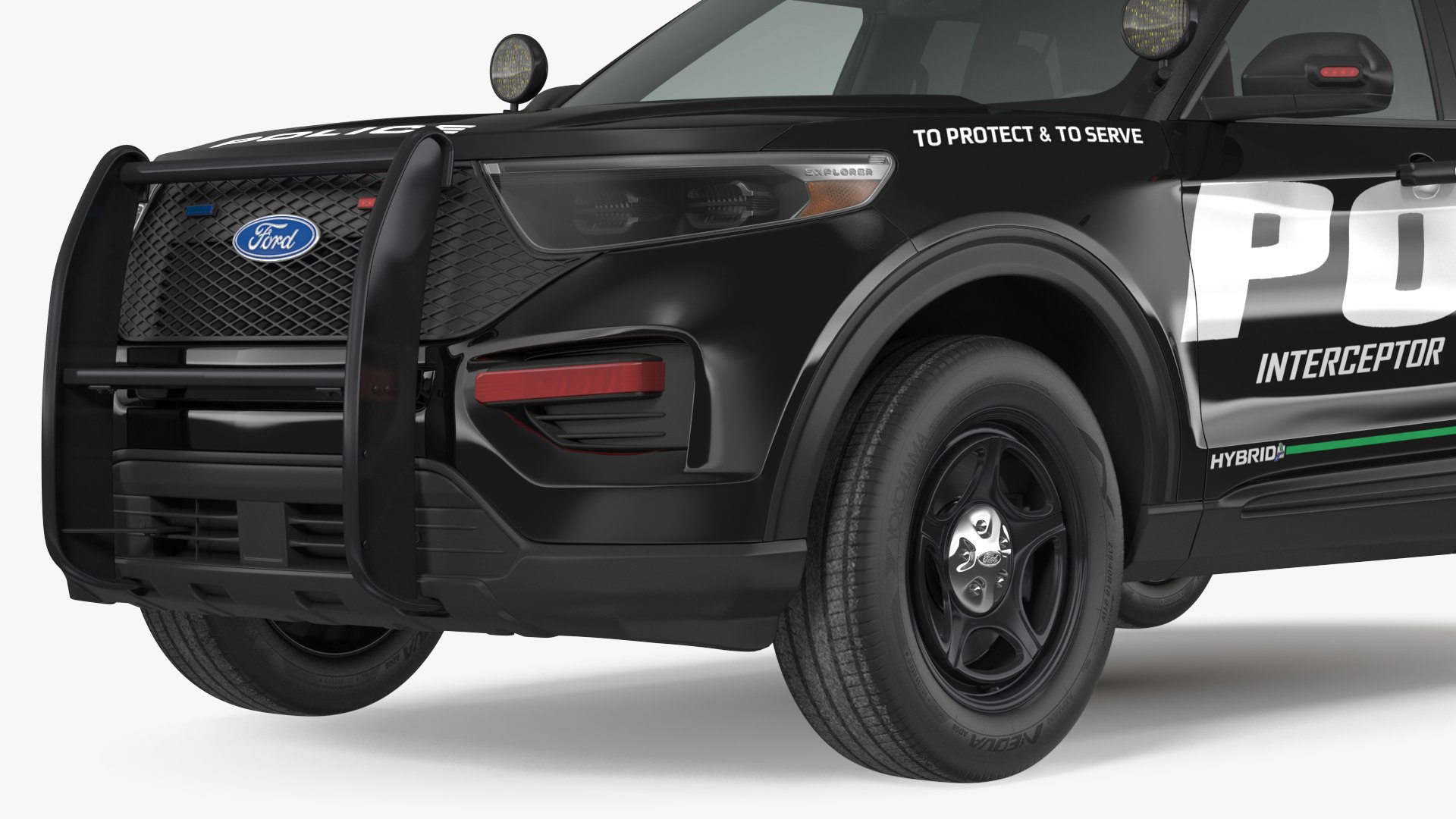 Ford Police Interceptor Utility Hybrid AWD 3D model - TurboSquid 1774631