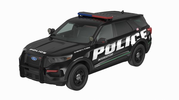 modèle 3D de Ford Police Interceptor Utilitaire Hybride AWD ...