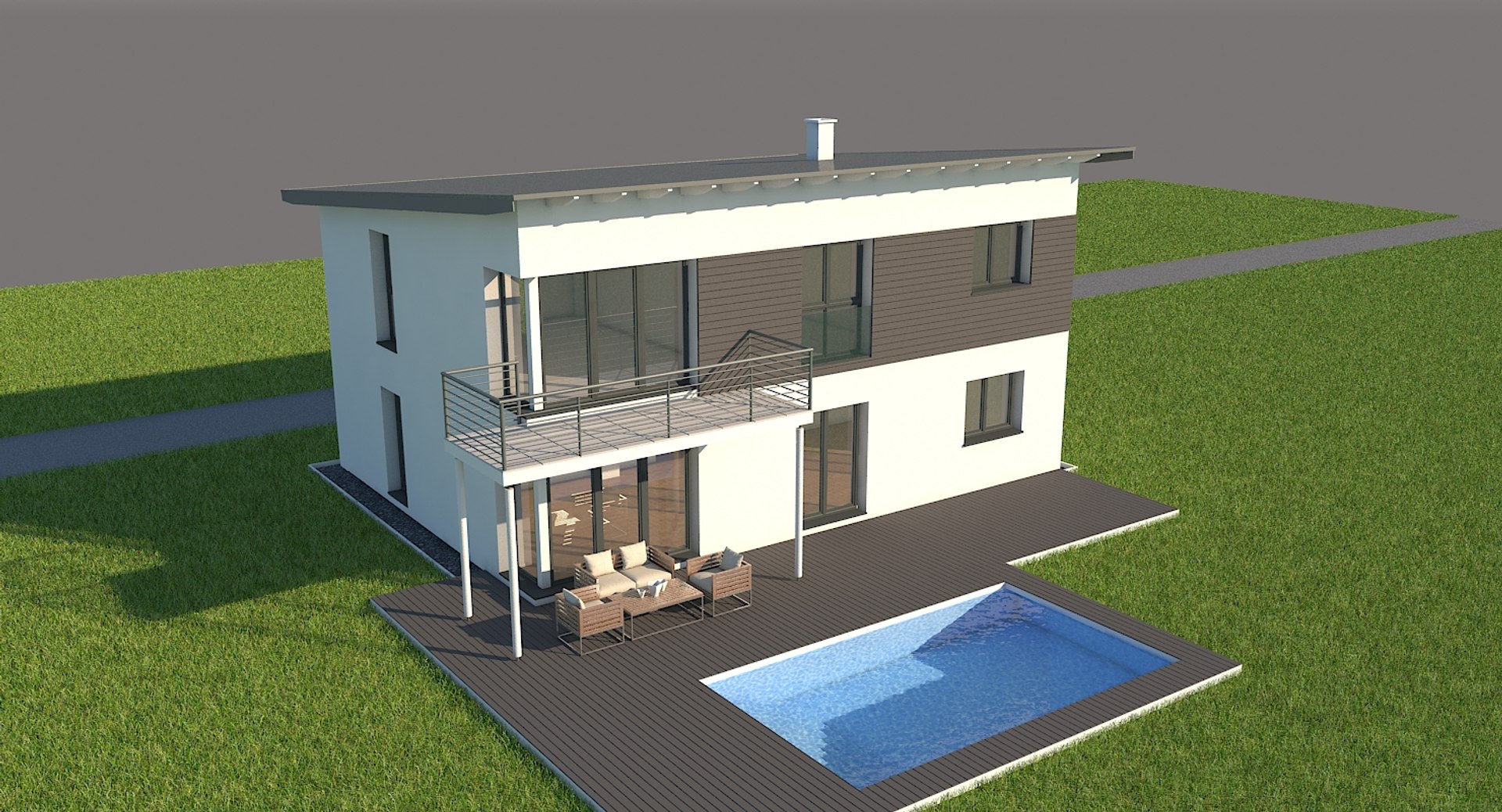 3d Modern Single Family Home