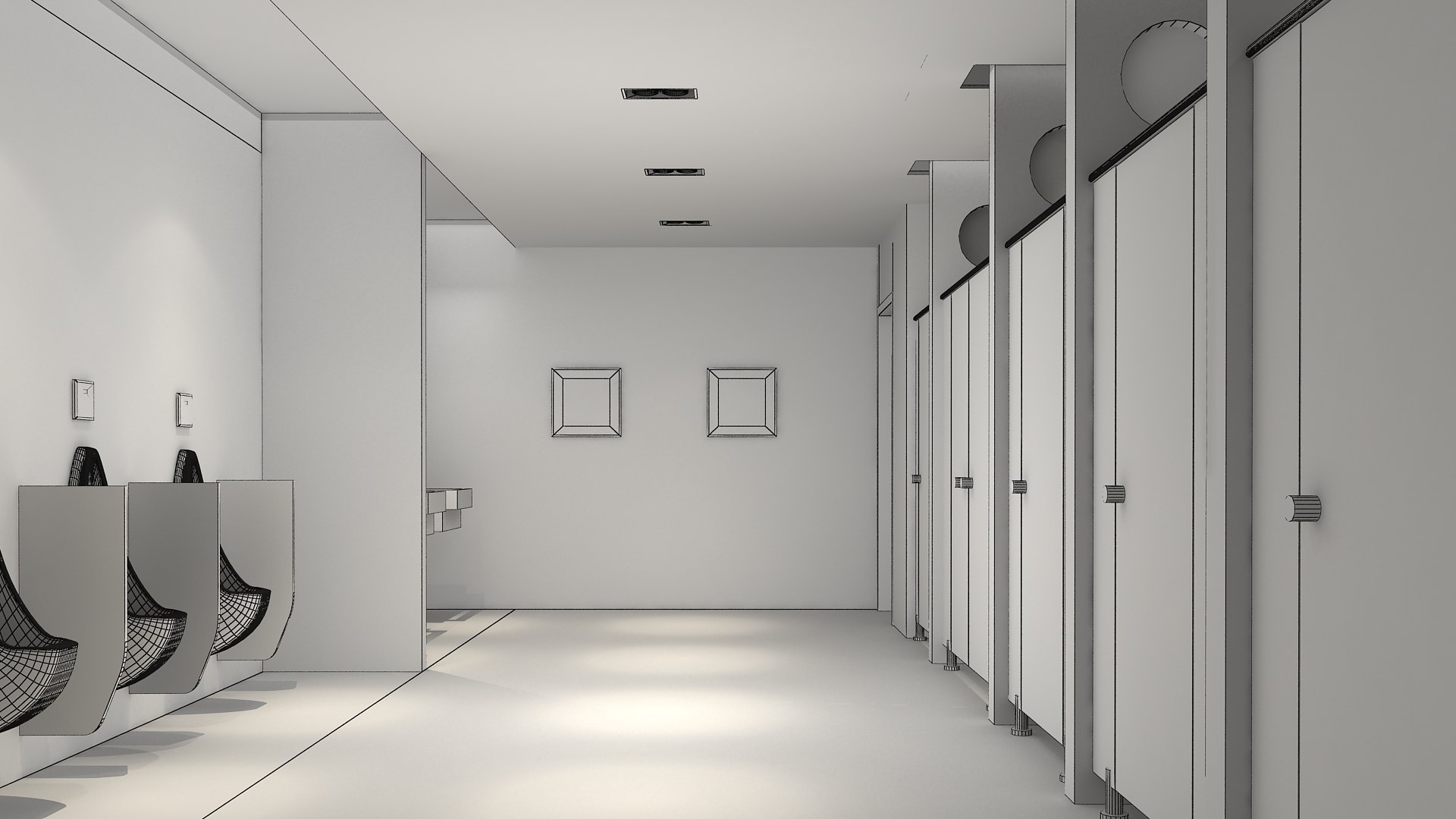 Male Toilet 01 Model - TurboSquid 2206335