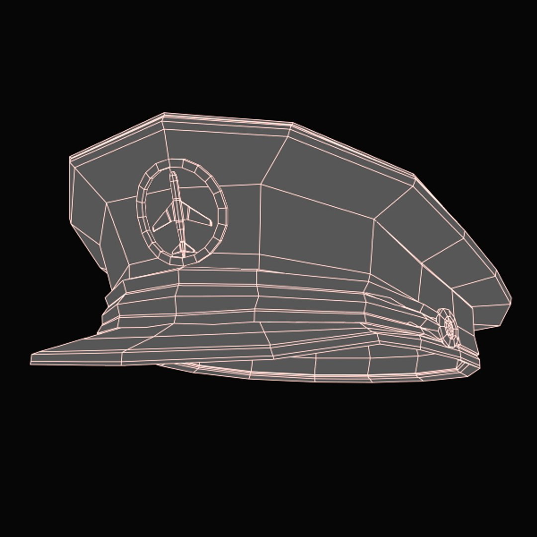 Pilot Hat 3d Max