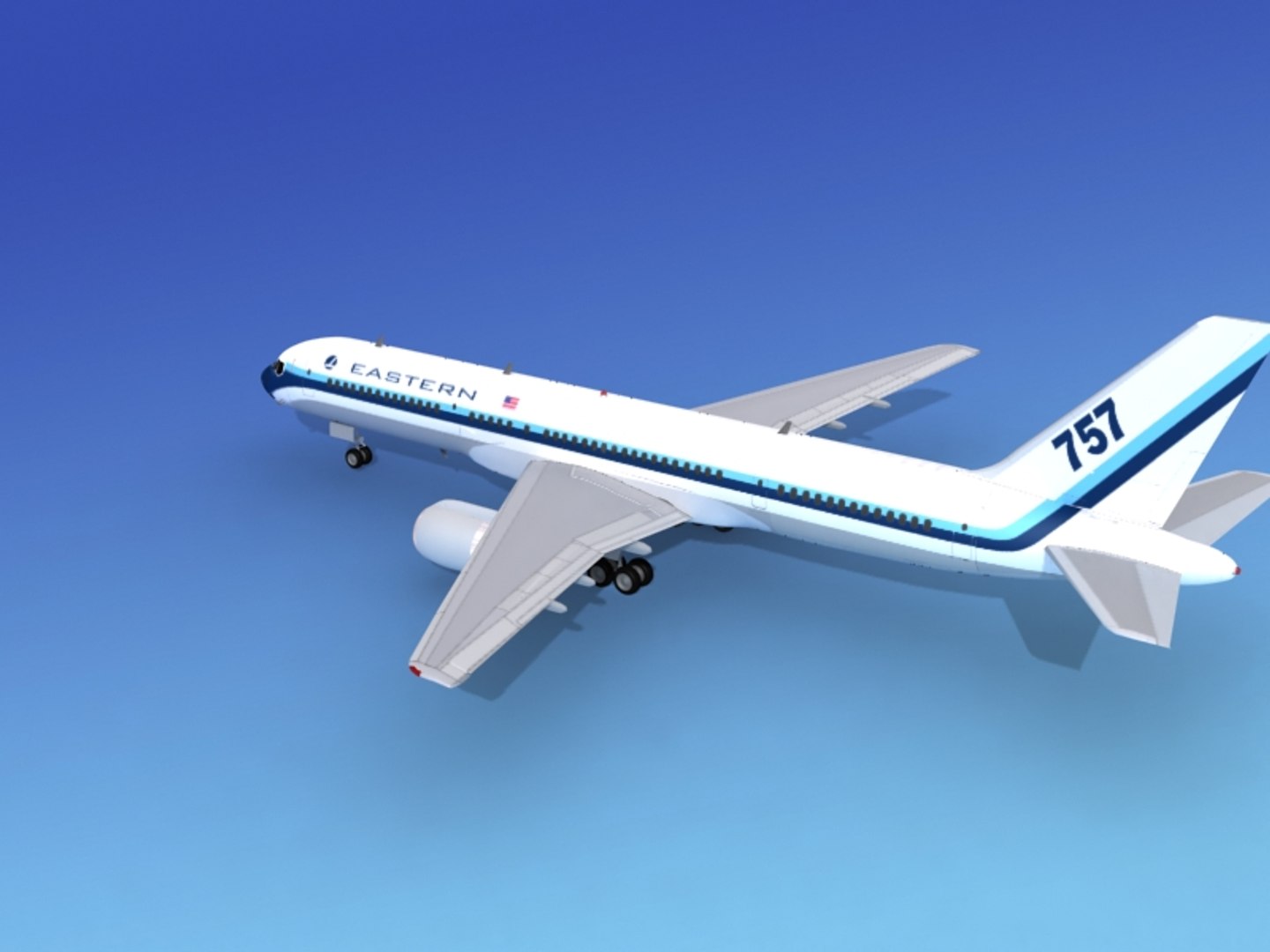3d airline boeing 757 757-200