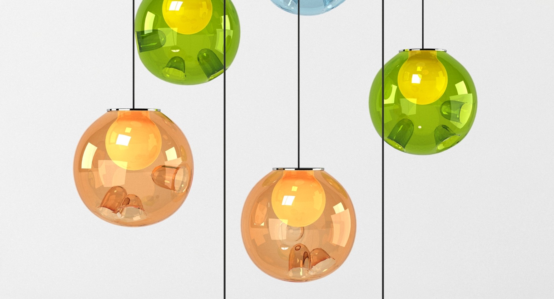 3d Bocci Chandelier Light Model