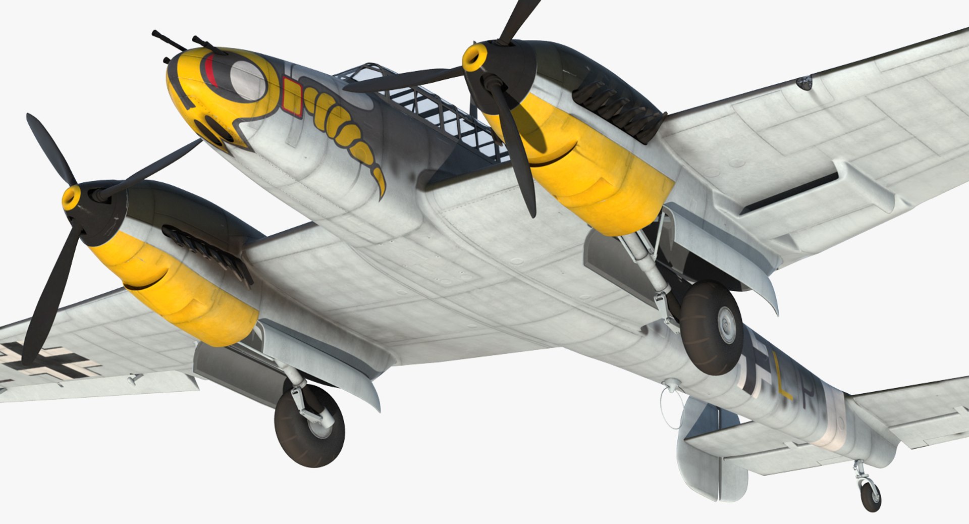 German wwii heavy fighter 3D model - TurboSquid 1171998