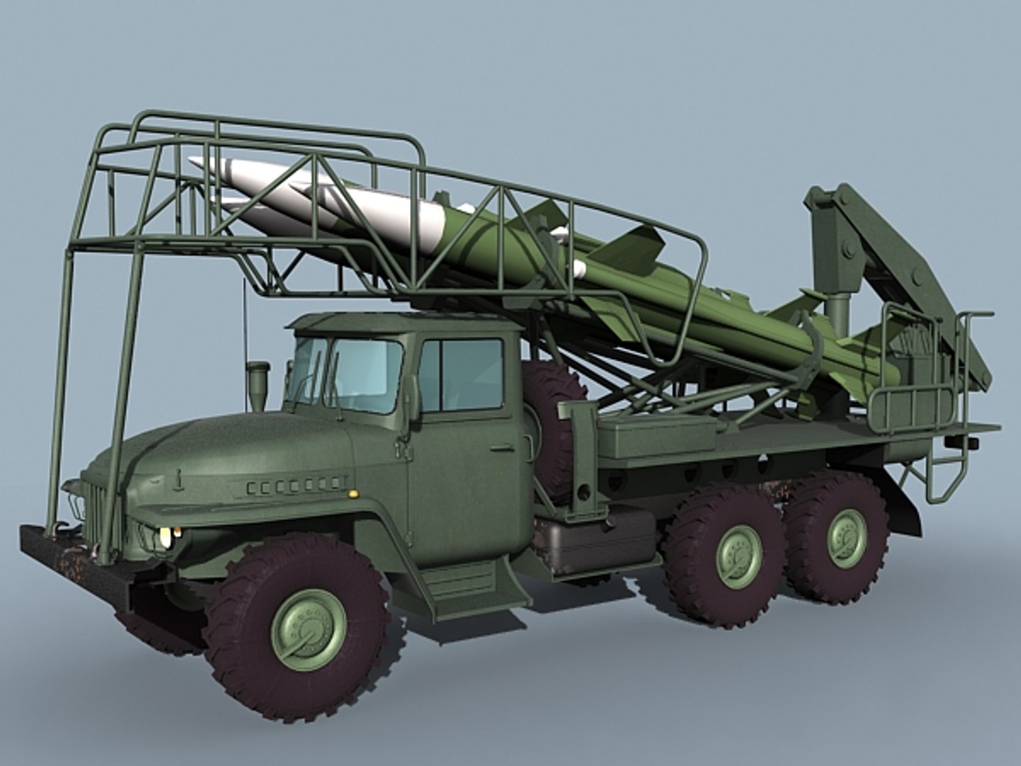 3d Model Ural Sa-6 Loader