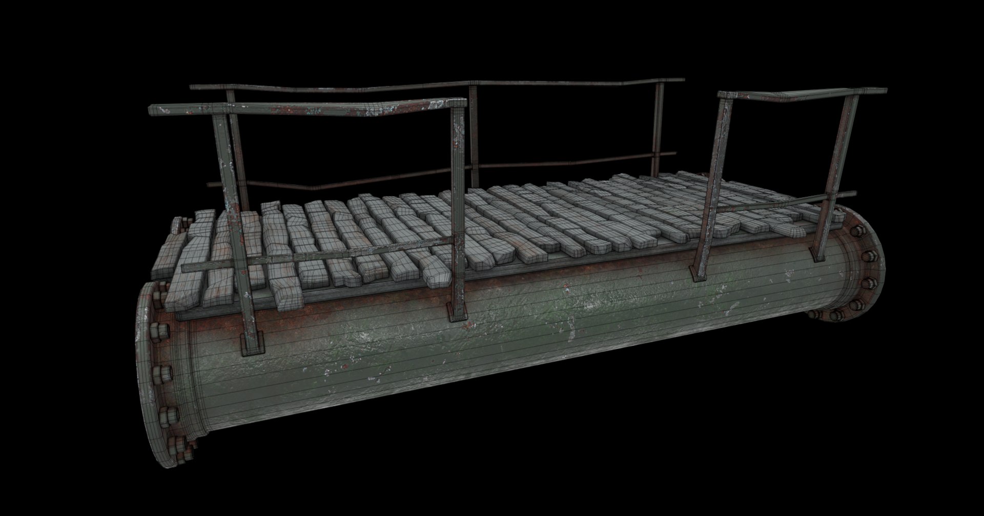 3D Pipe Raft 02 Model - TurboSquid 2279105