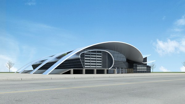 3d model of car dealership