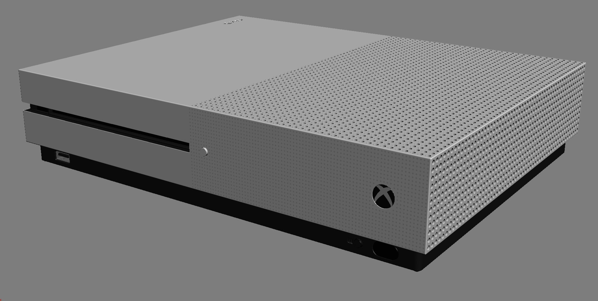 3d model new xbox s console