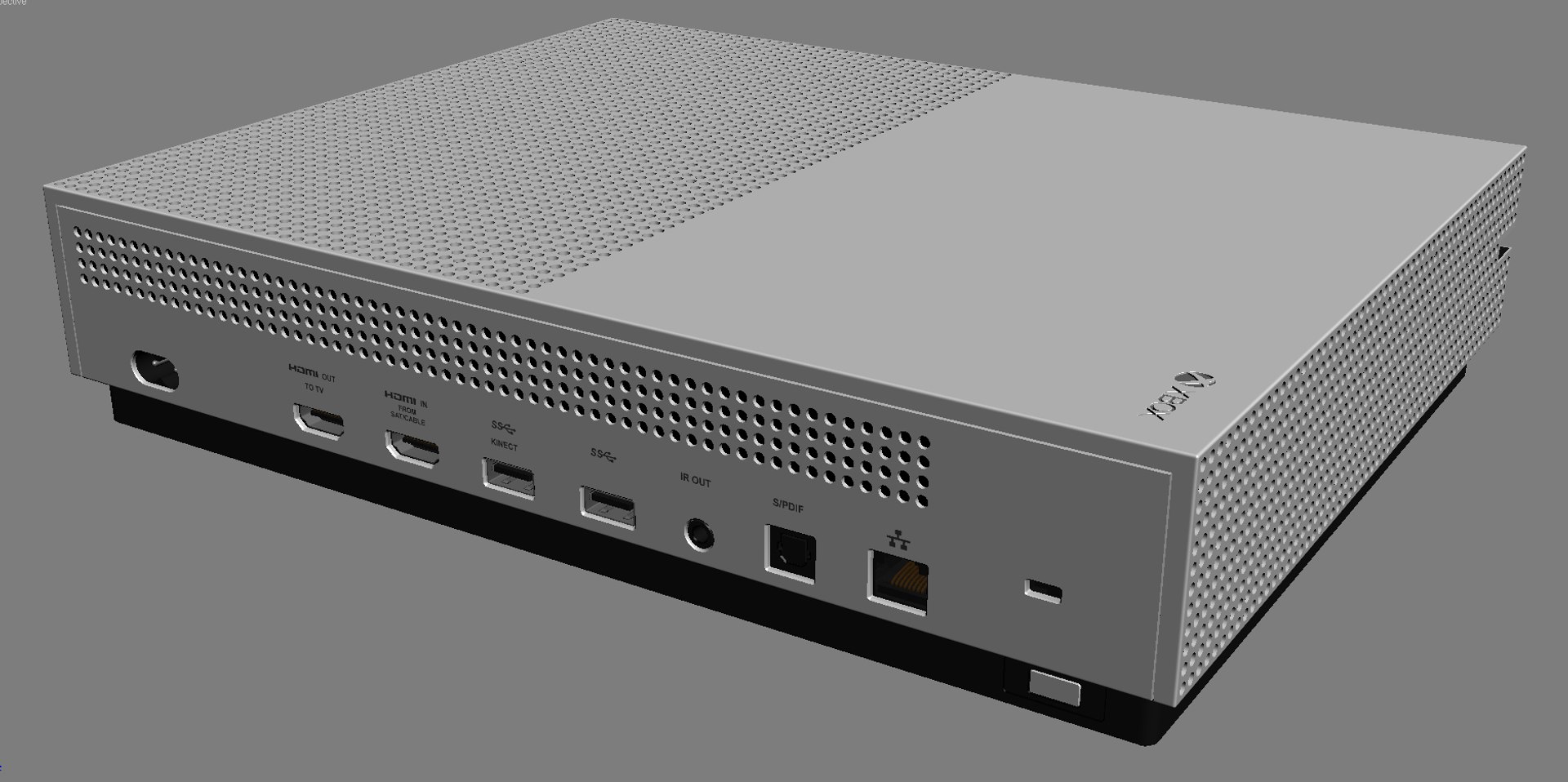 3d model new xbox s console
