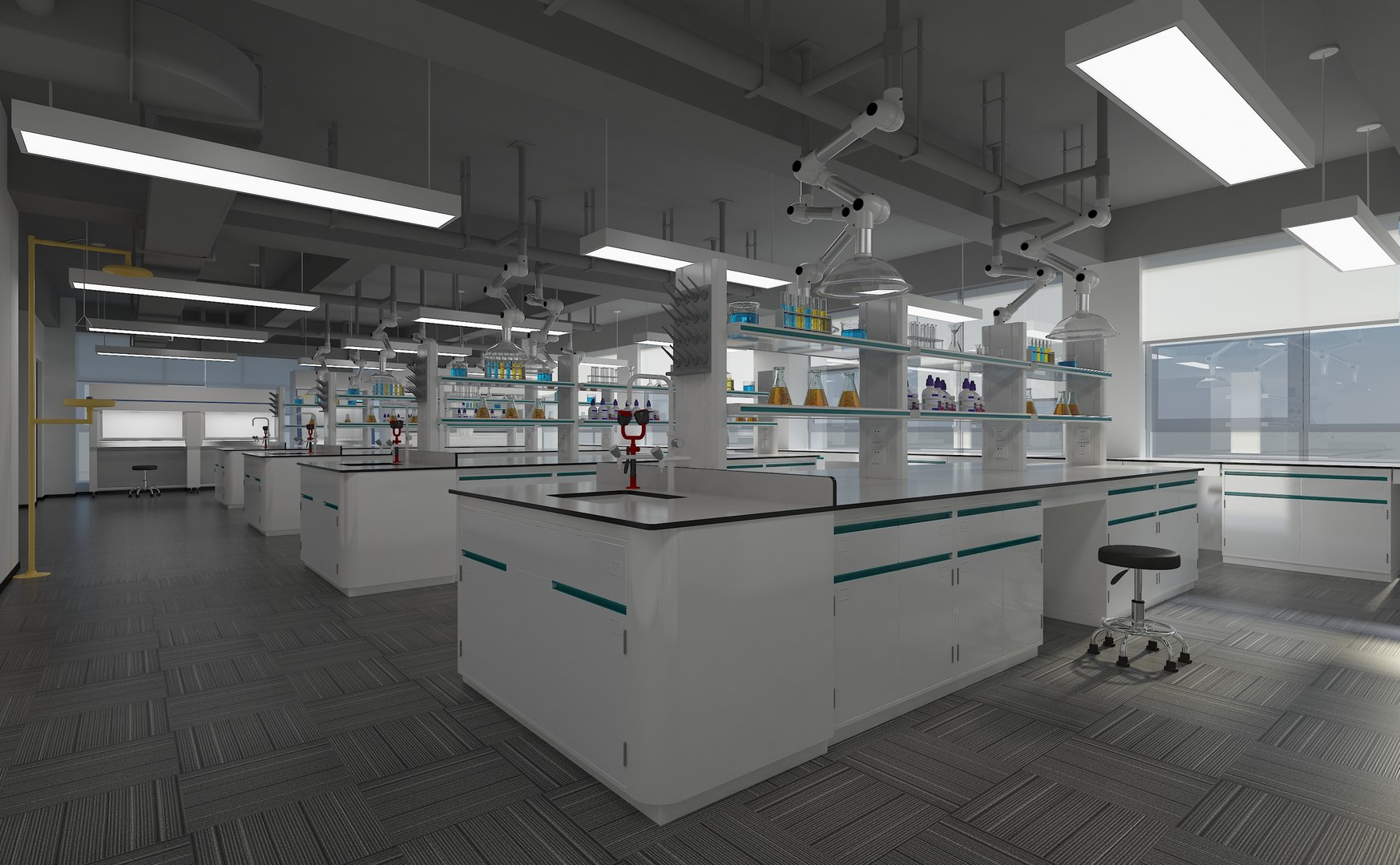 Chemistry Laboratory 3D - TurboSquid 2280063