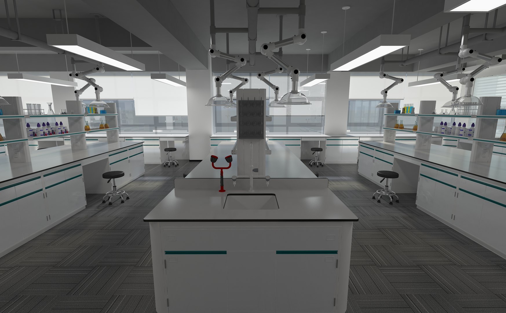 Chemistry Laboratory 3D - TurboSquid 2280063