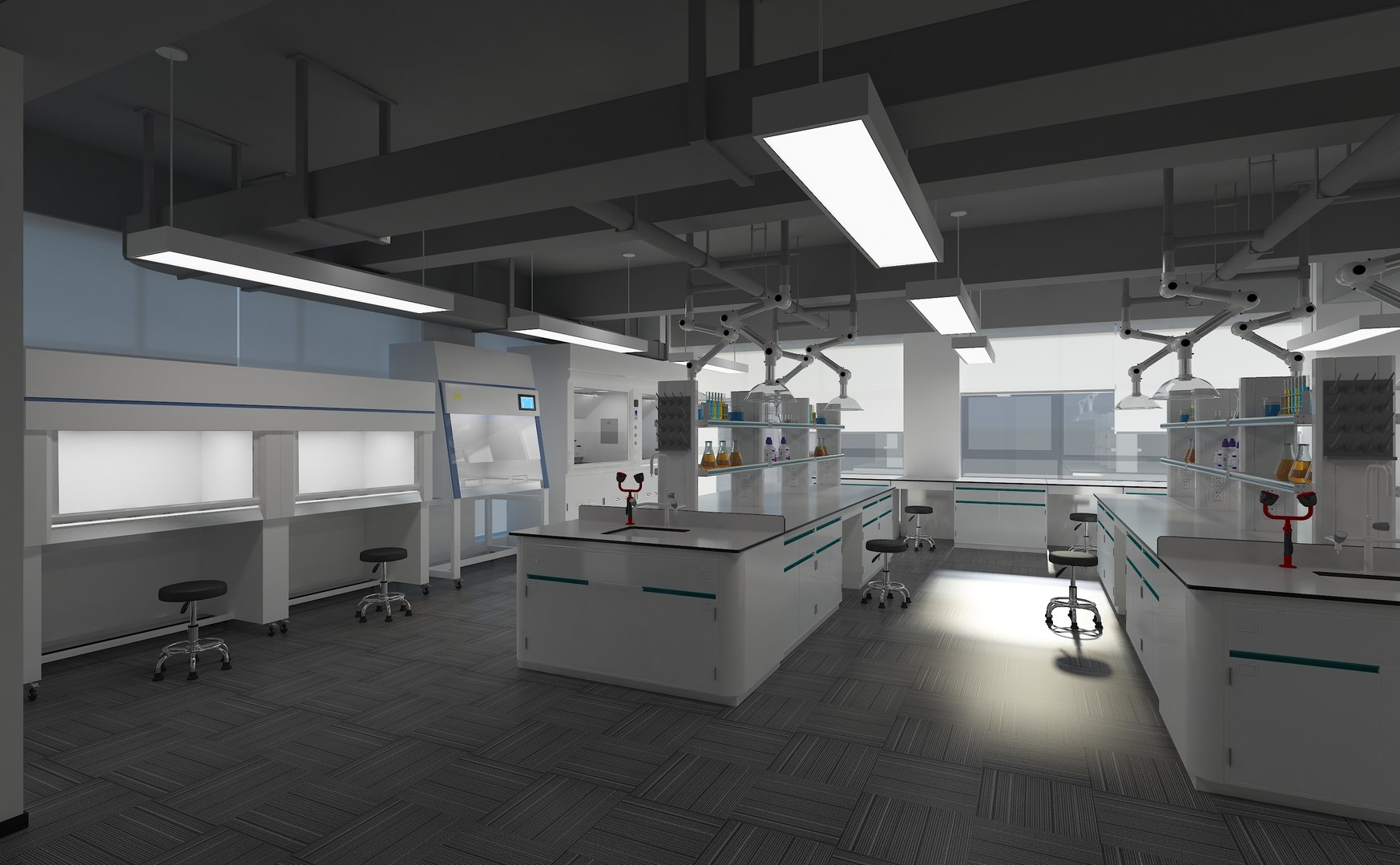 Chemistry Laboratory 3D - TurboSquid 2280063