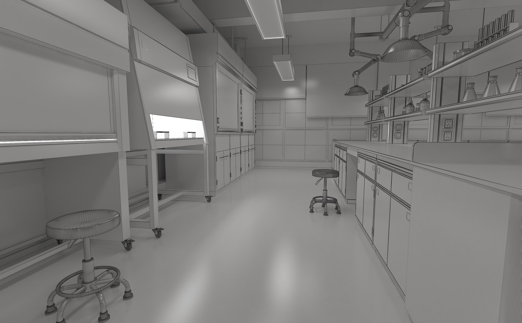 Chemistry Laboratory 3D - TurboSquid 2280063