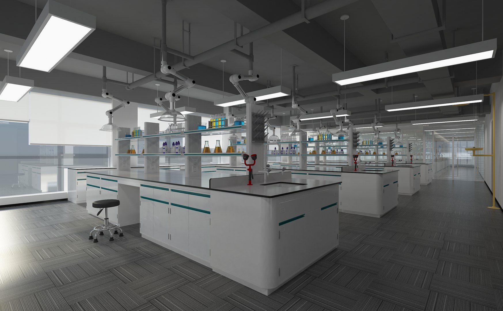 Chemistry Laboratory 3D - TurboSquid 2280063