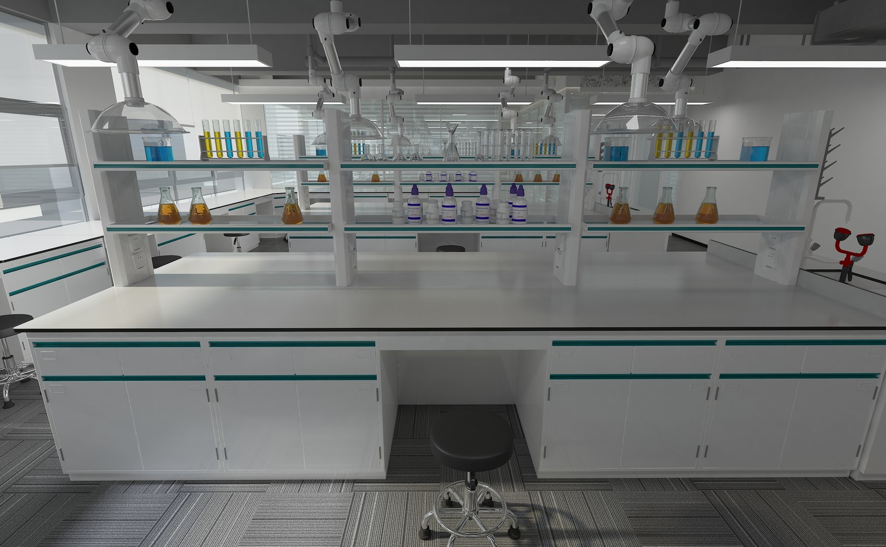 Chemistry Laboratory 3D - TurboSquid 2280063