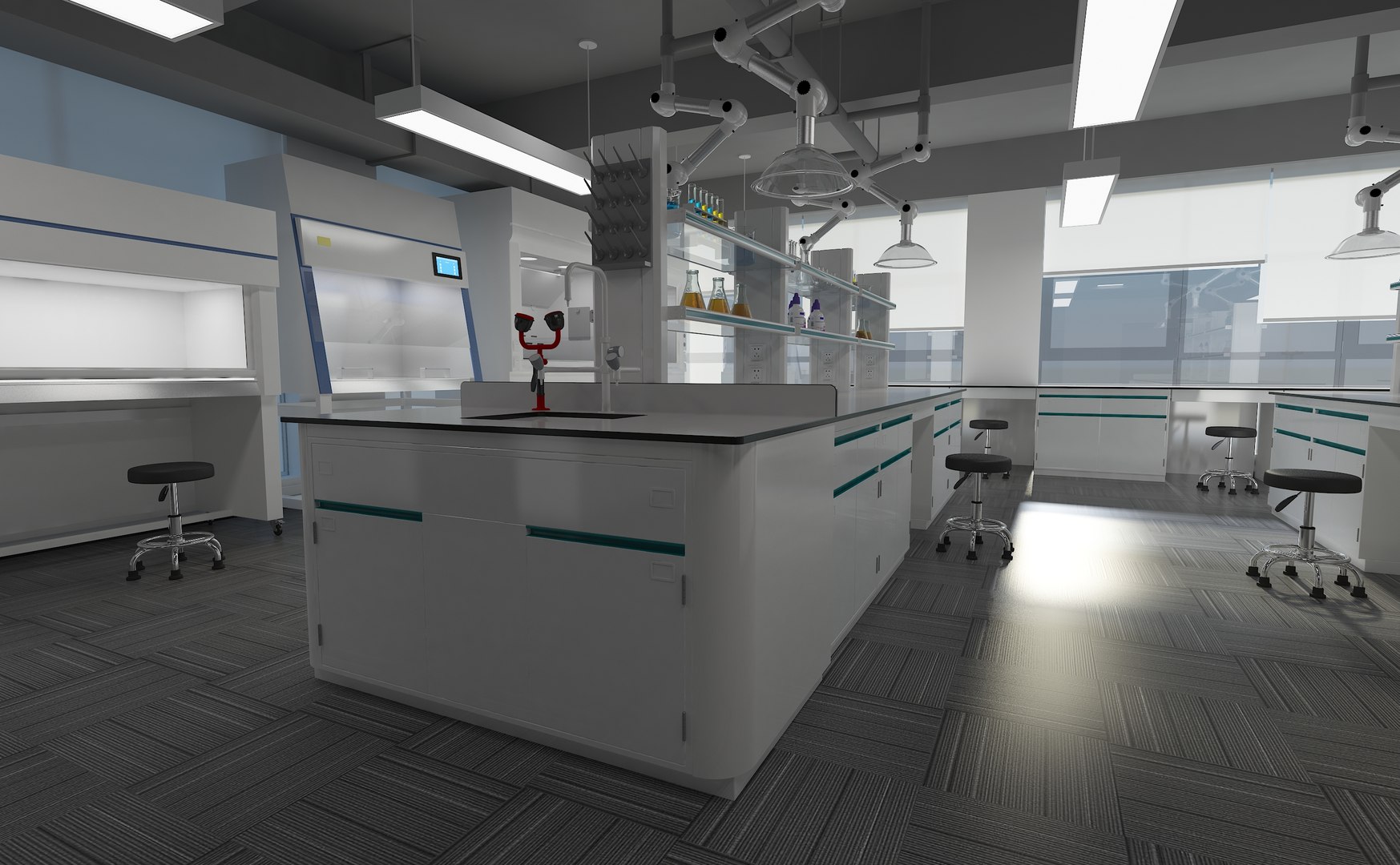 Chemistry Laboratory 3D - TurboSquid 2280063