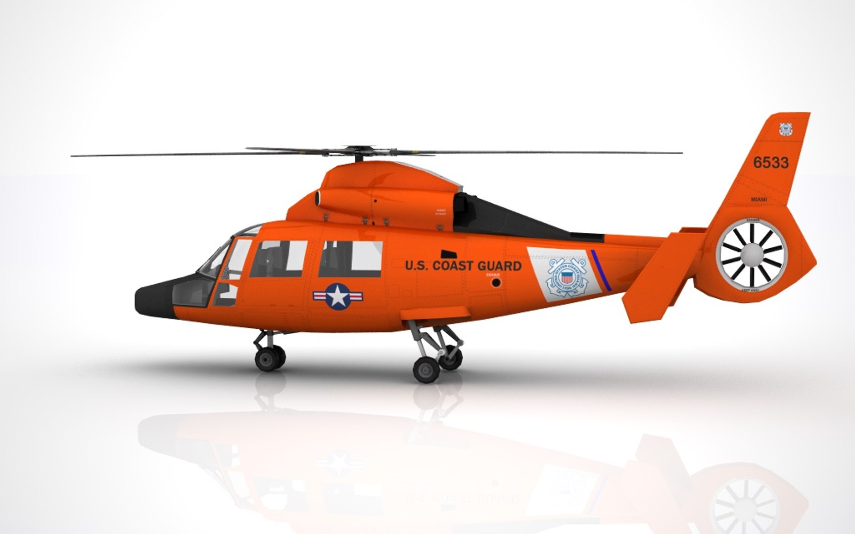 Helicopter Hh-65 Dolphin 3D Model - TurboSquid 1445270