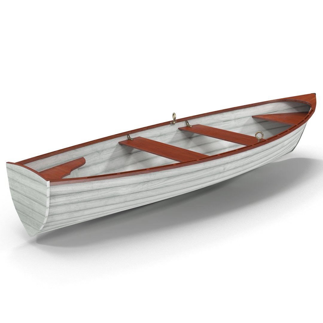 3d model of rowboat 4