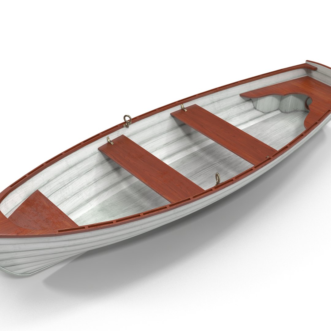 3d model of rowboat 4