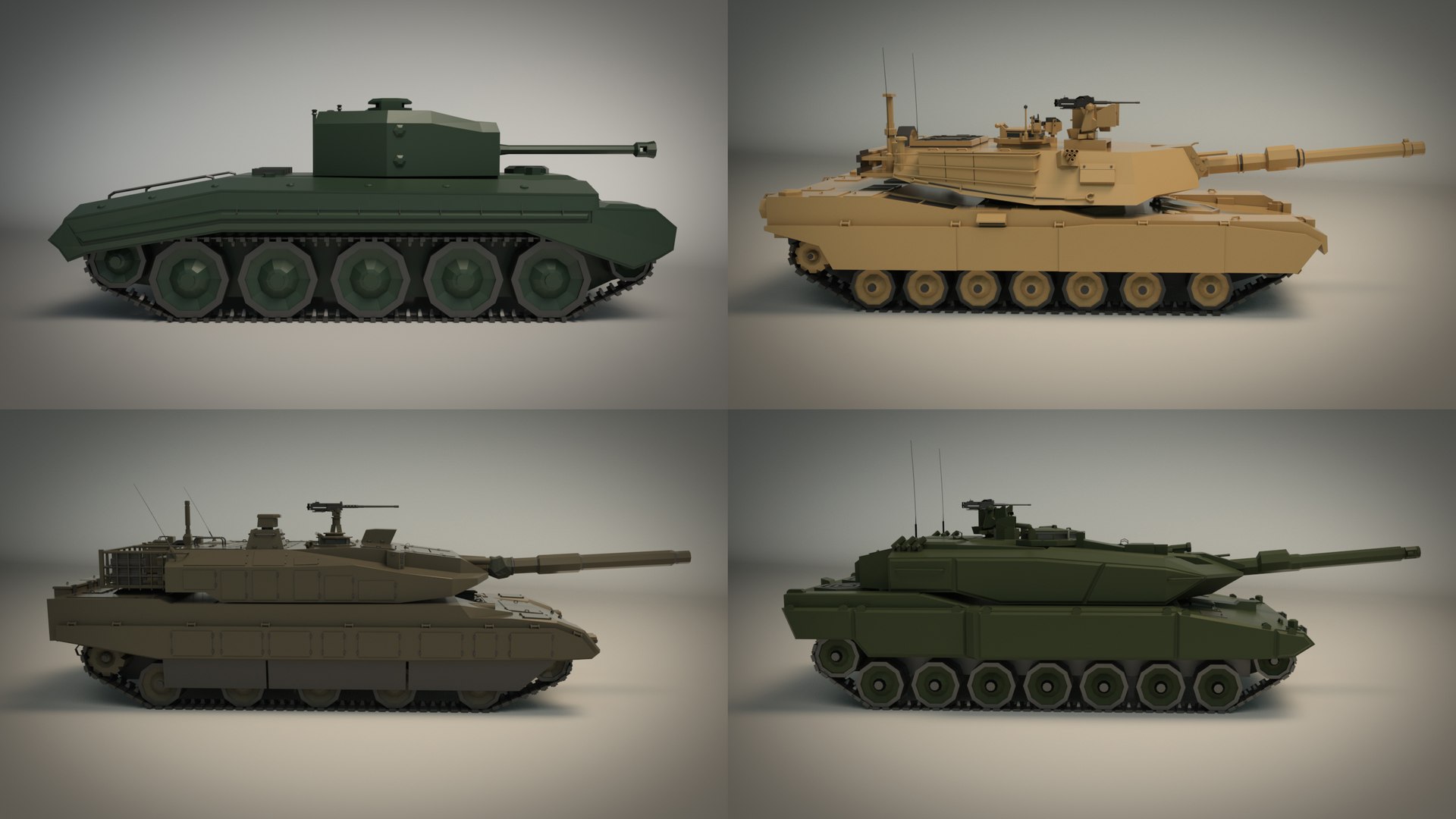Tank 3D model - TurboSquid 1446591