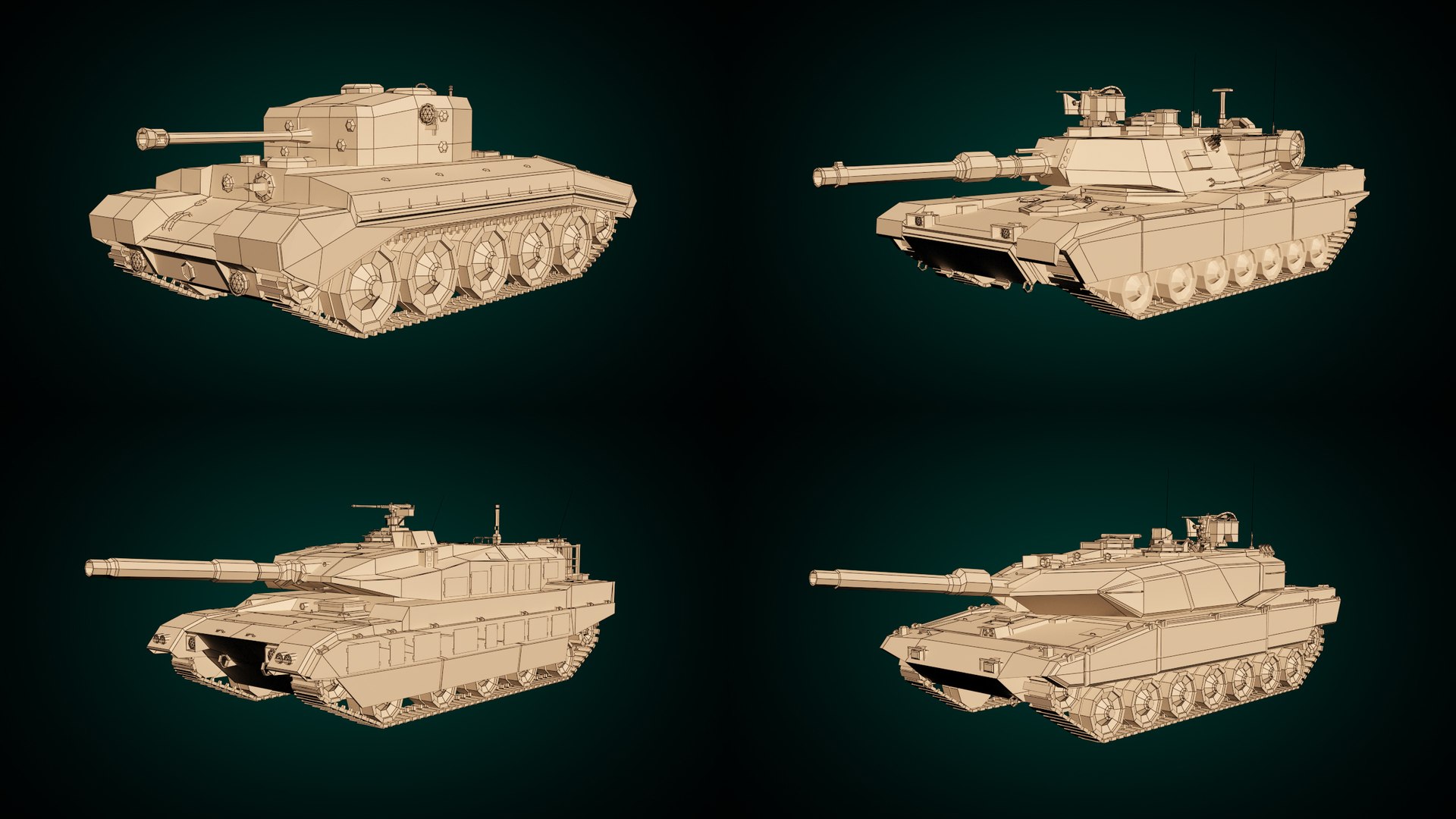 Tank 3D model - TurboSquid 1446591