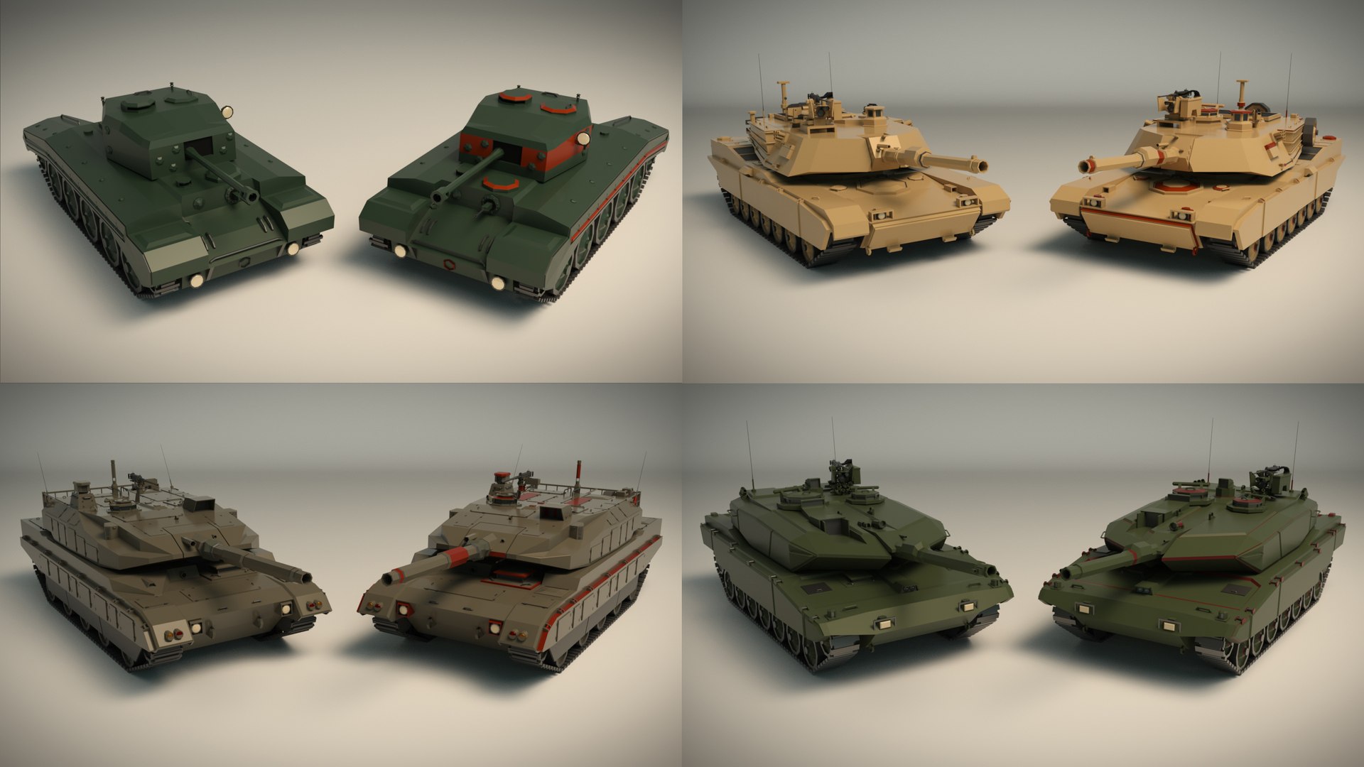 Tank 3D model - TurboSquid 1446591