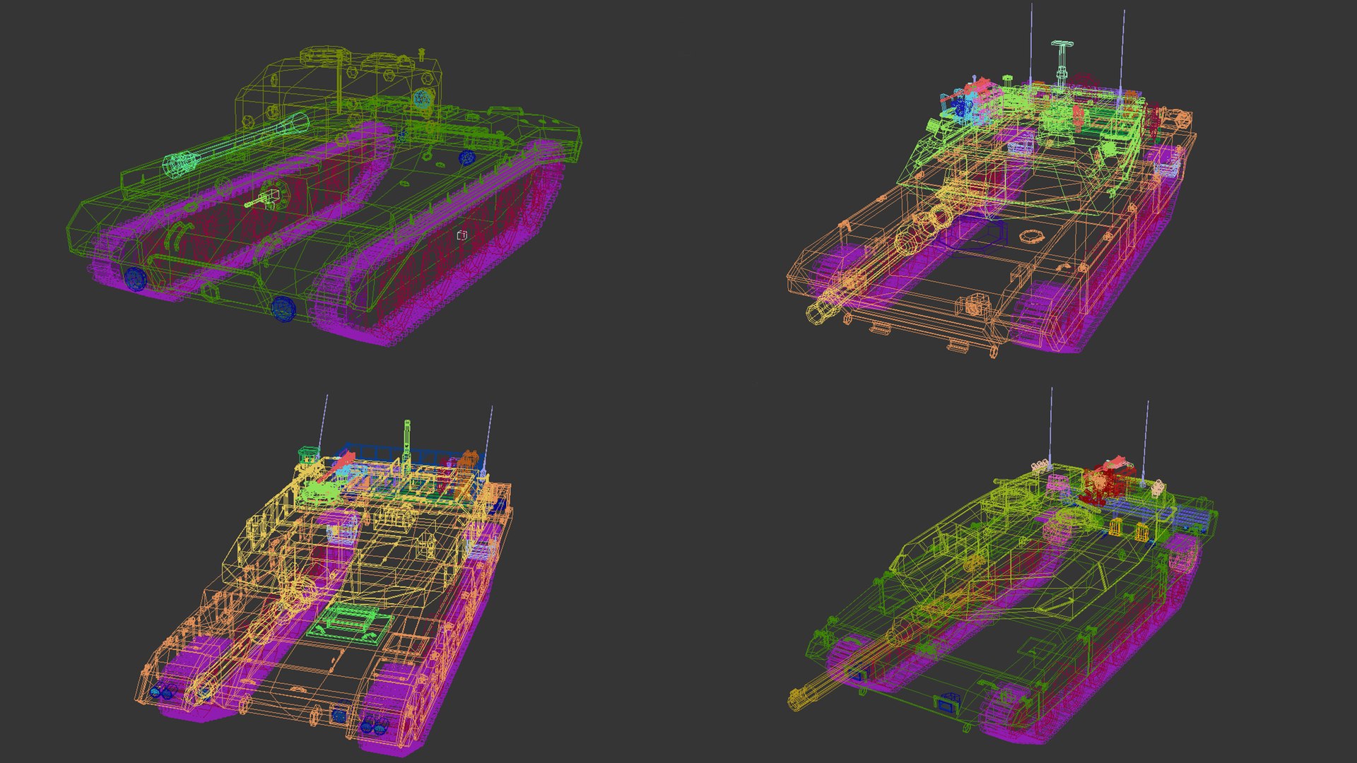 Tank 3D model - TurboSquid 1446591