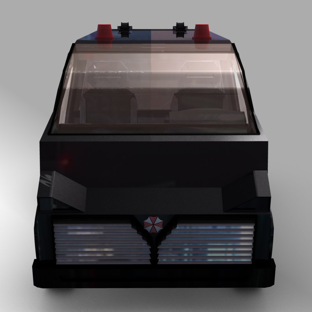 Maya Futuristic Fbi Police Van