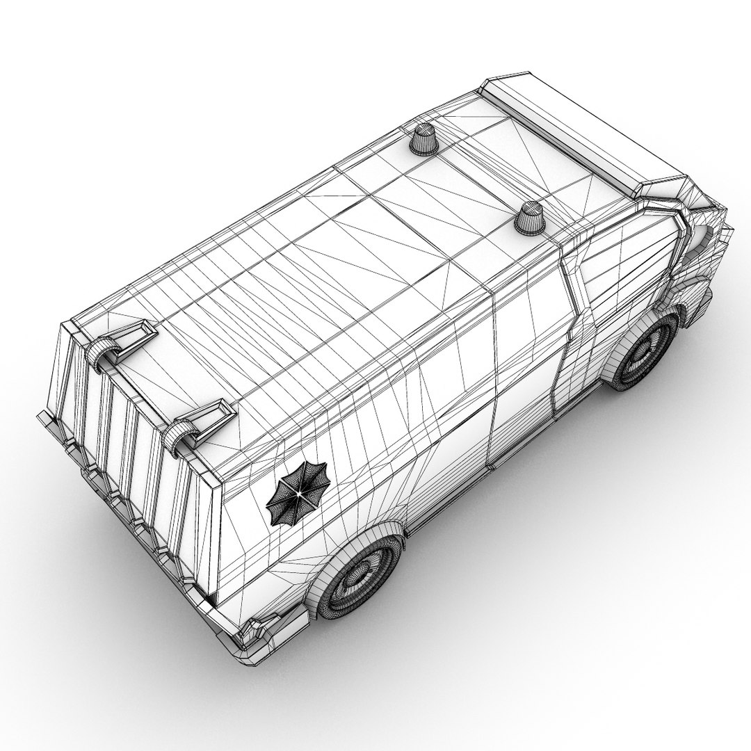 Maya Futuristic Fbi Police Van