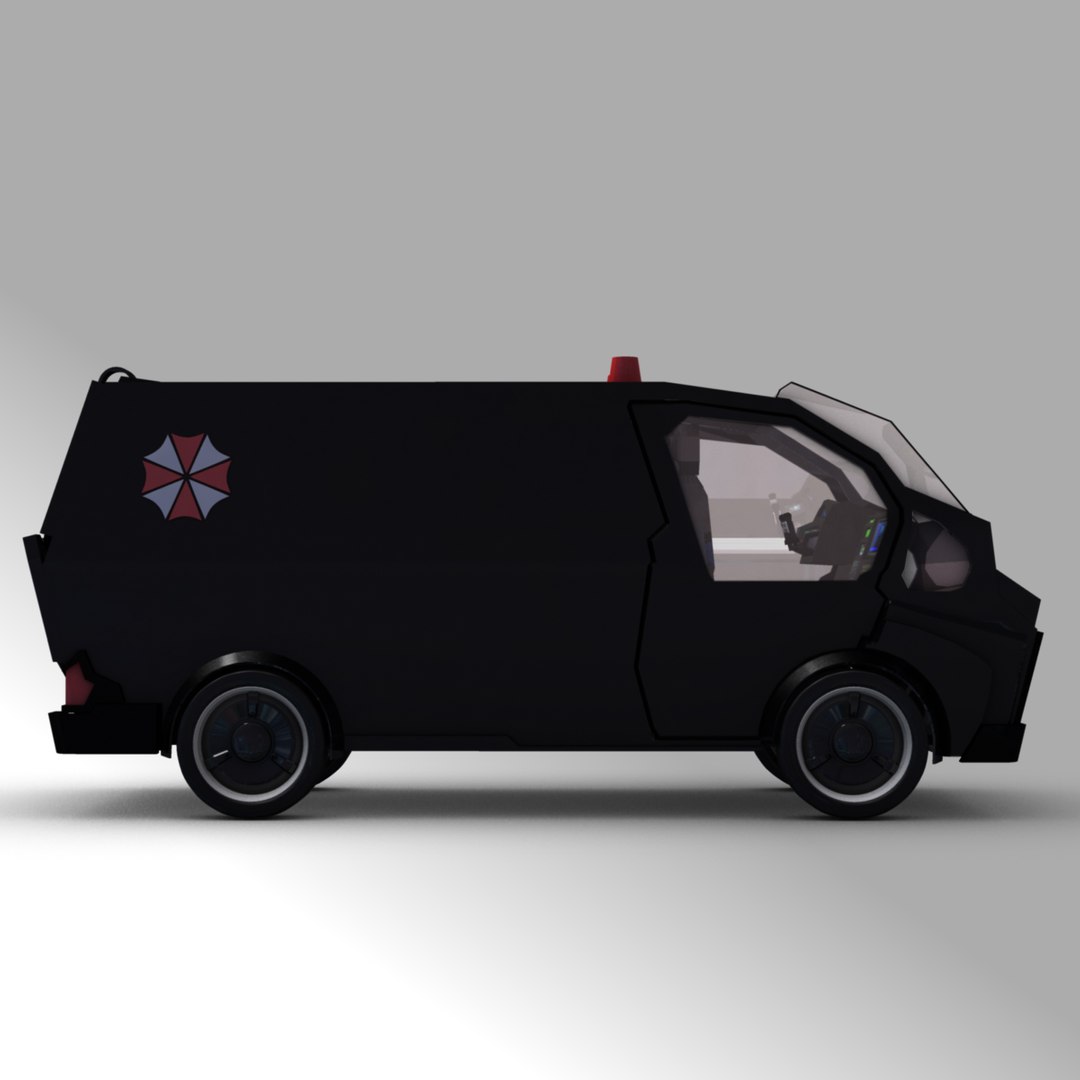 Maya Futuristic Fbi Police Van