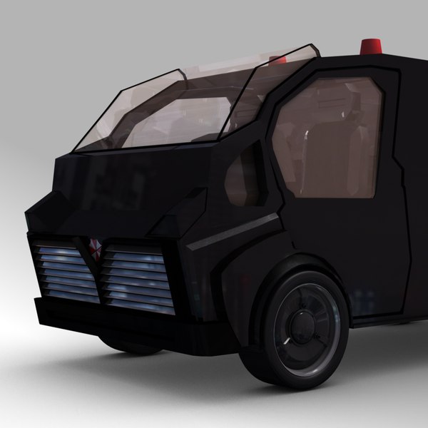 maya futuristic fbi police van