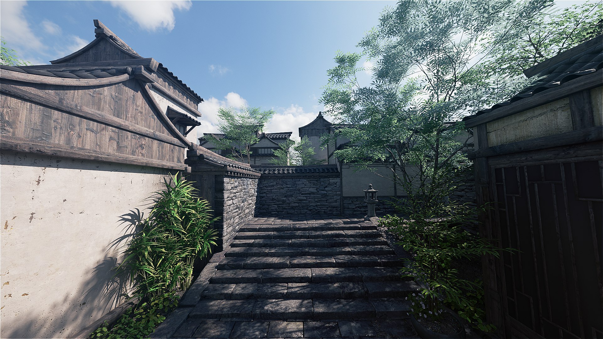 3D Ancient Chinese Forest Path Scene - TurboSquid 2373389
