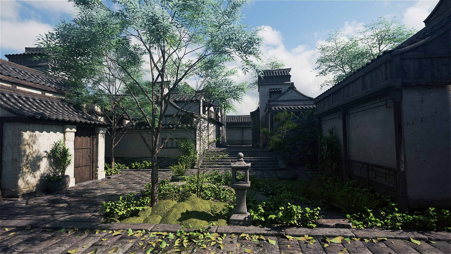 3D Ancient Chinese Forest Path Scene - TurboSquid 2373389