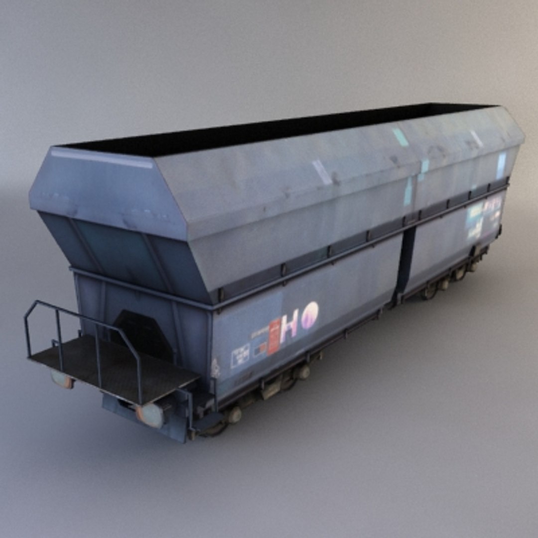 Train Cargo 3d Obj