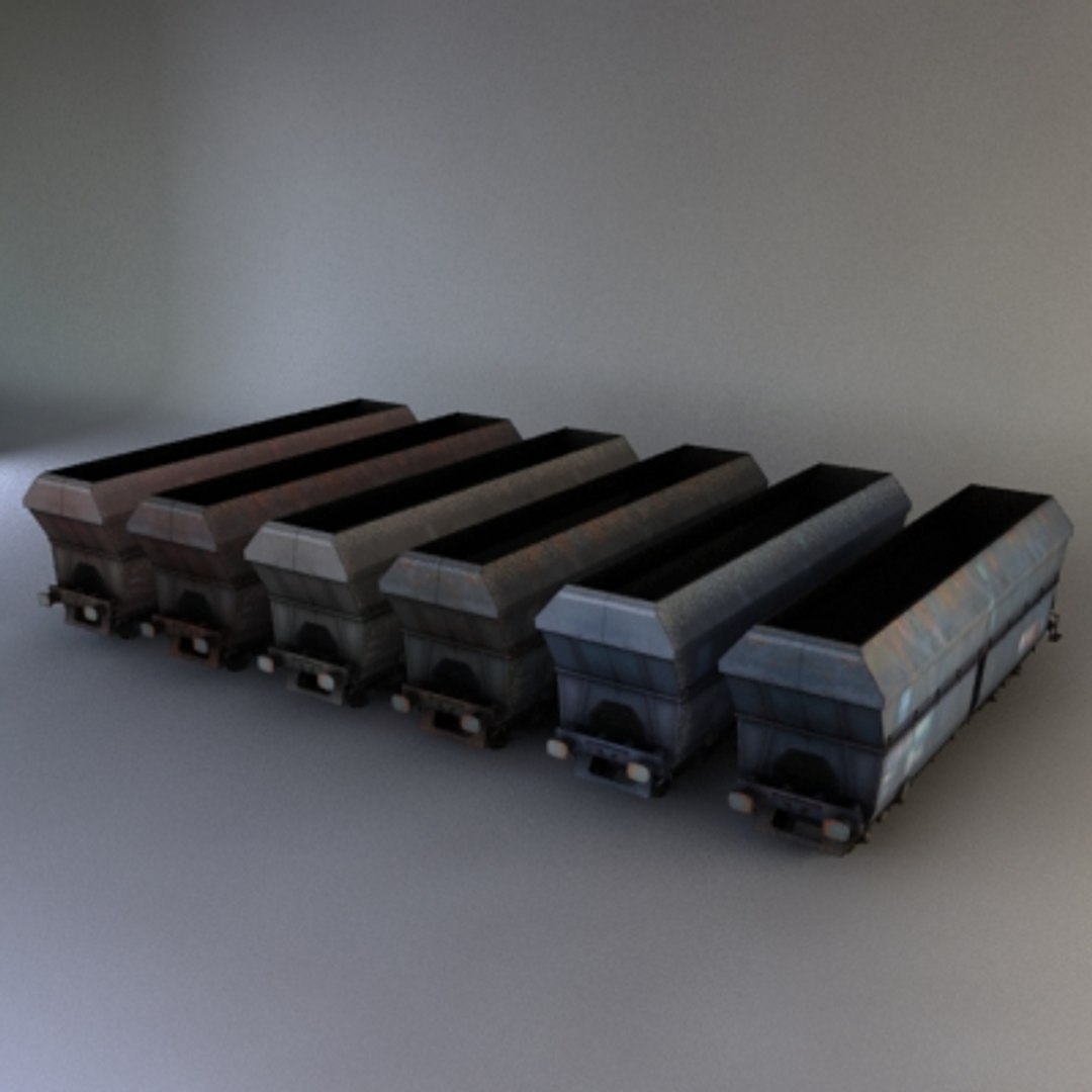 Train Cargo 3d Obj