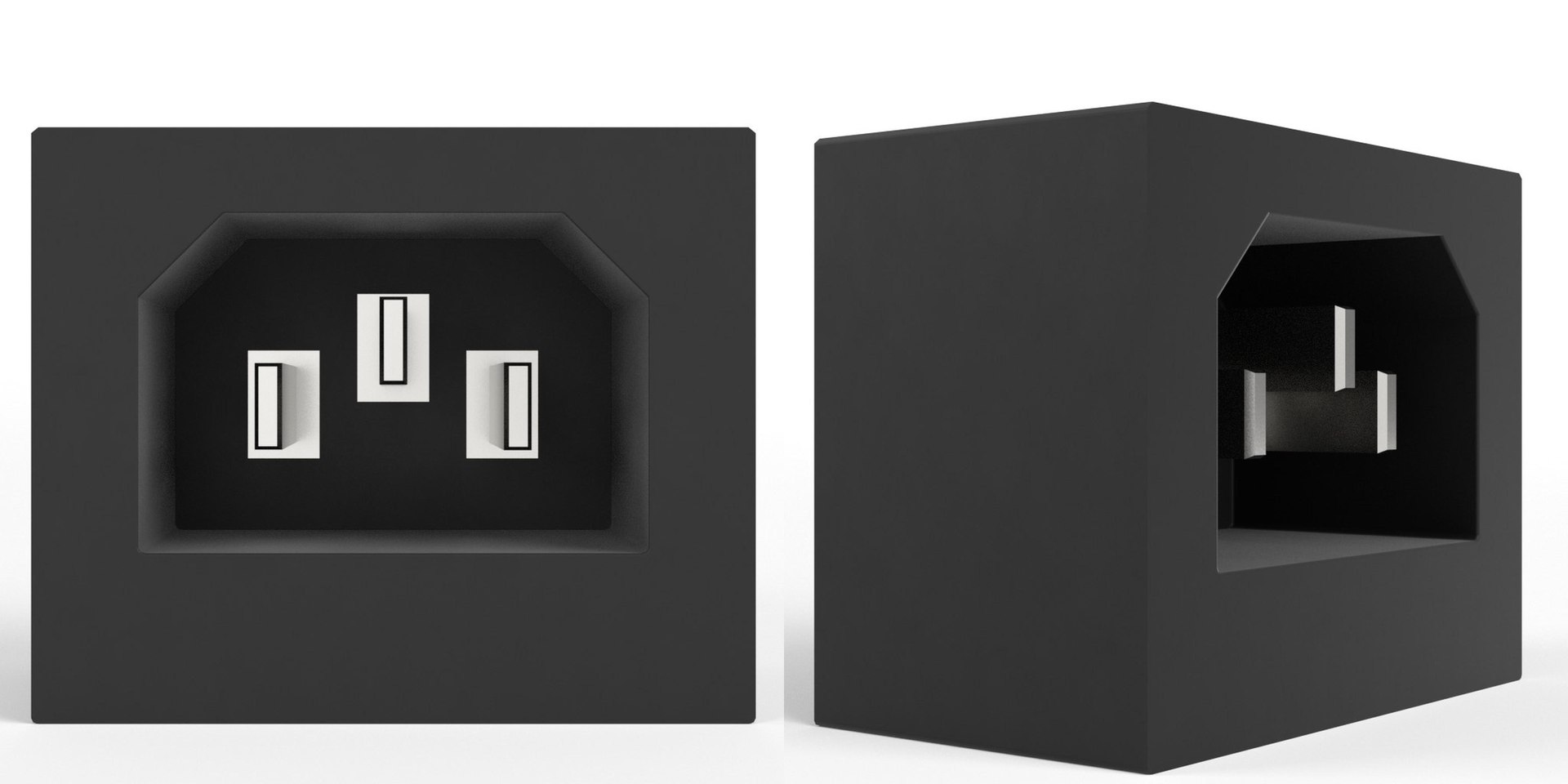 3D Model Power Input Socket - TurboSquid 1542796