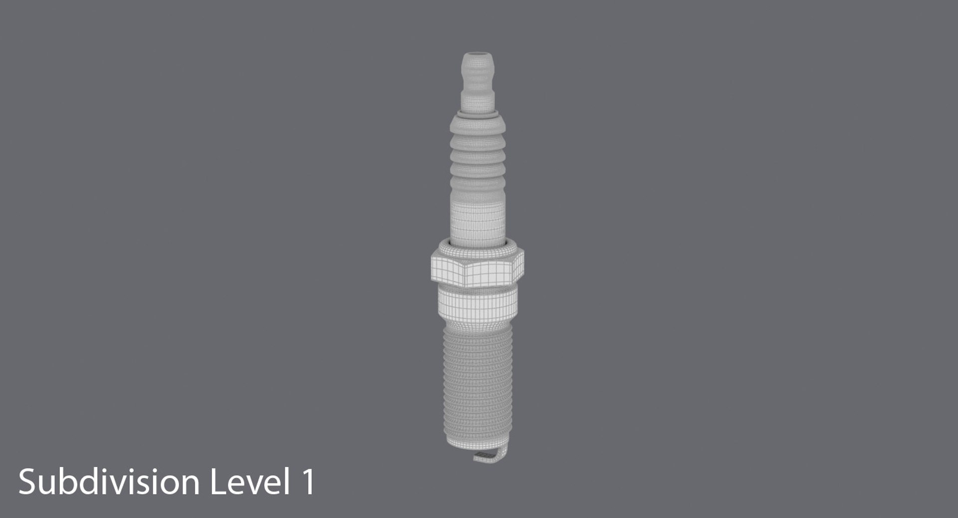 3d spark plug model
