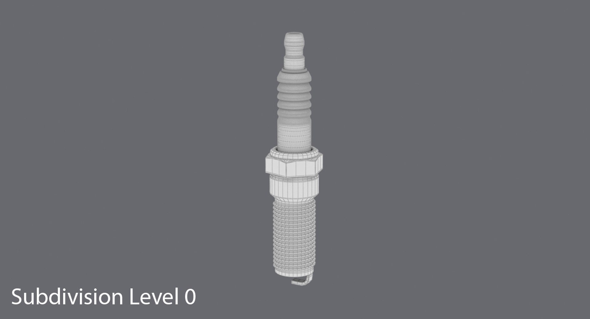 3d spark plug model