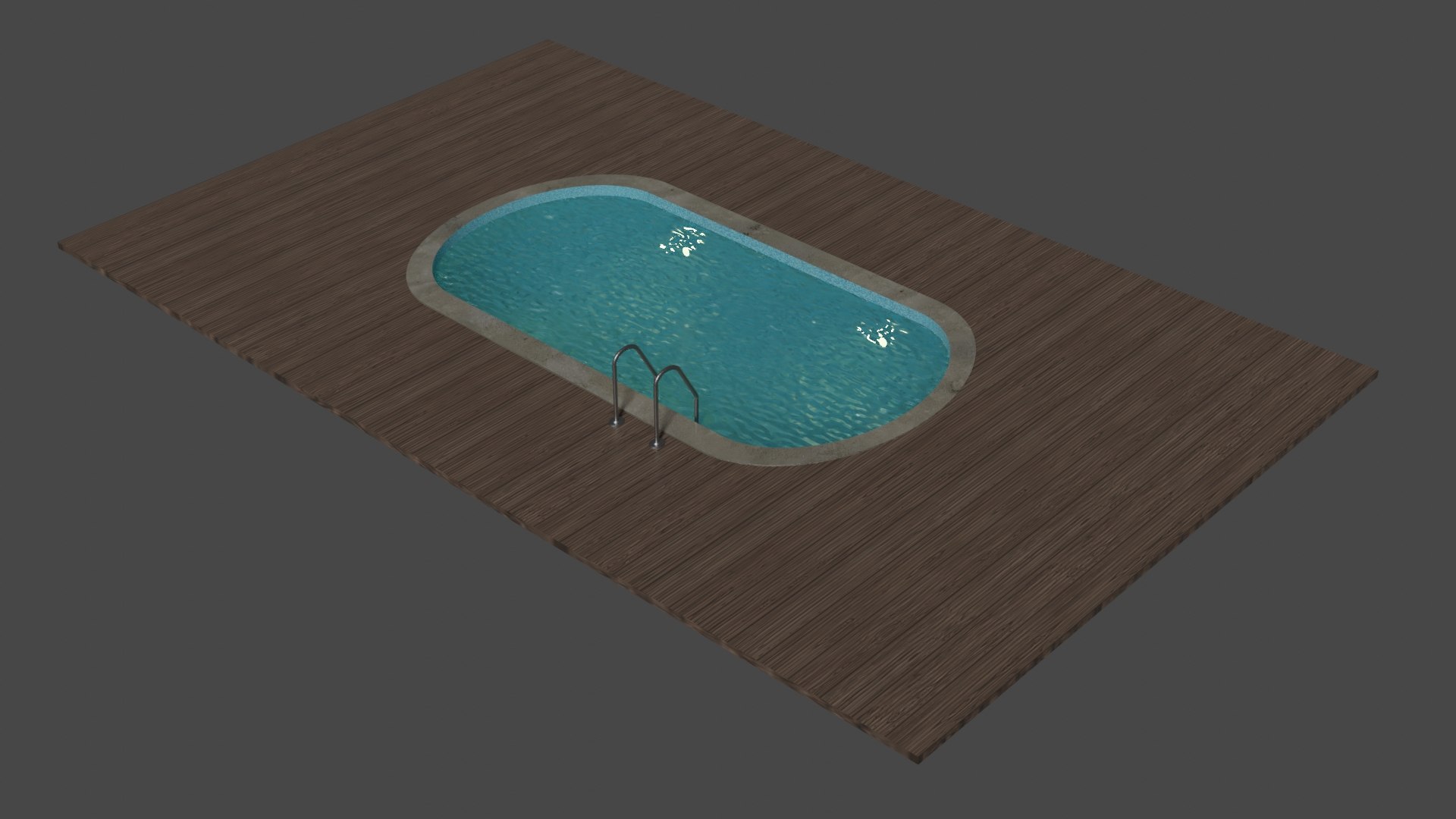3D Simple Pool Model - TurboSquid 1515779