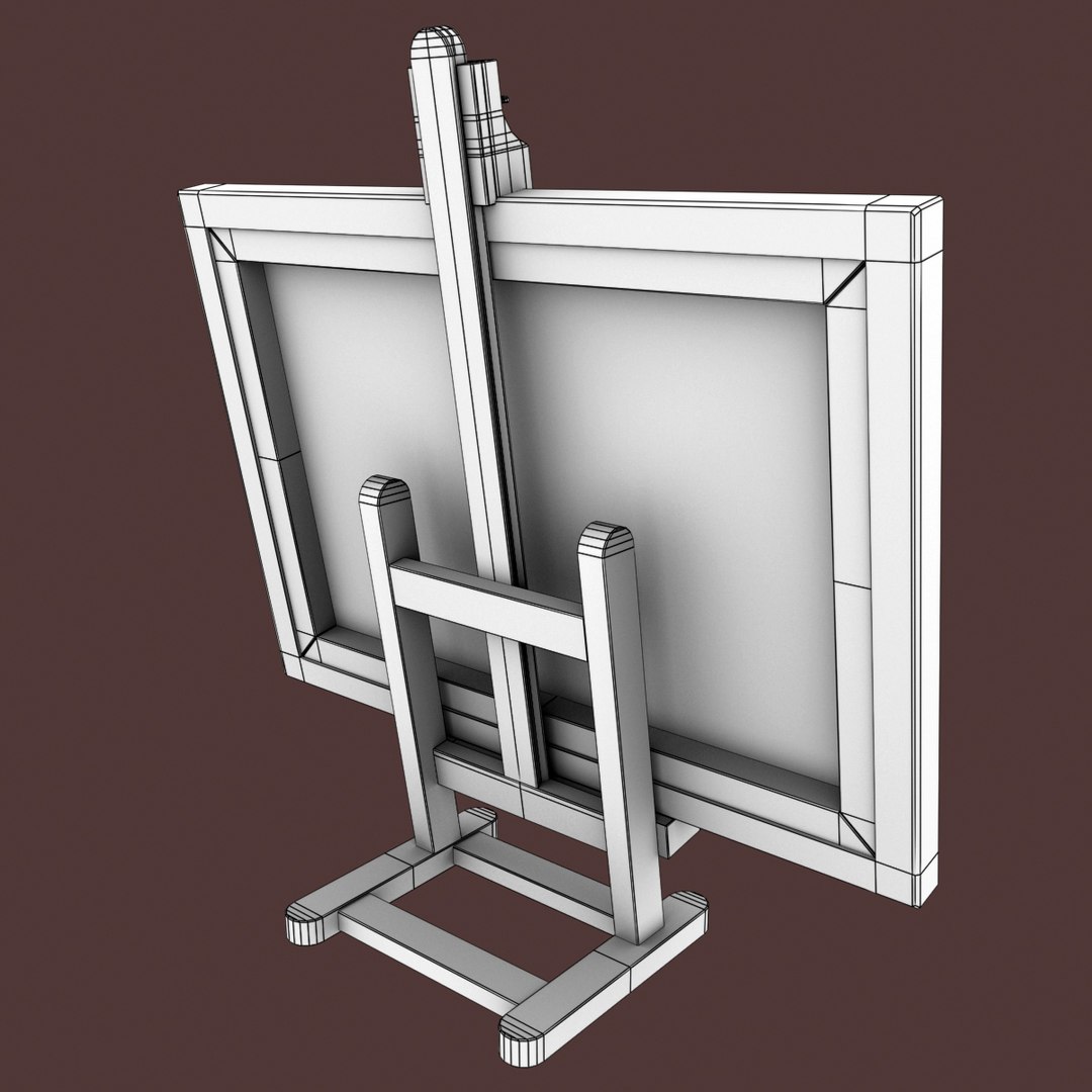 3d Model Small Easel