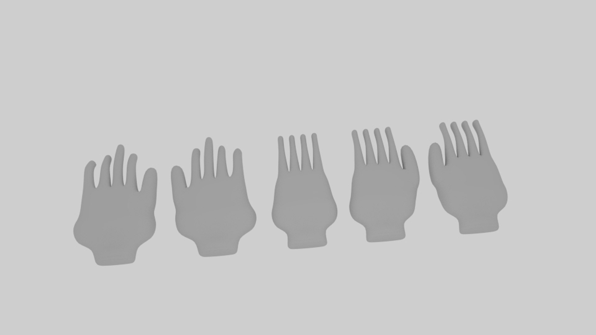 Free Cartoon Hand Scarry 3d Model