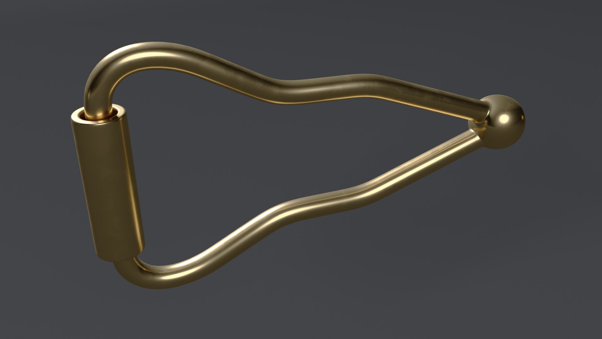 Clasp Figure Eight Safety Gold 3D Model - TurboSquid 2121868