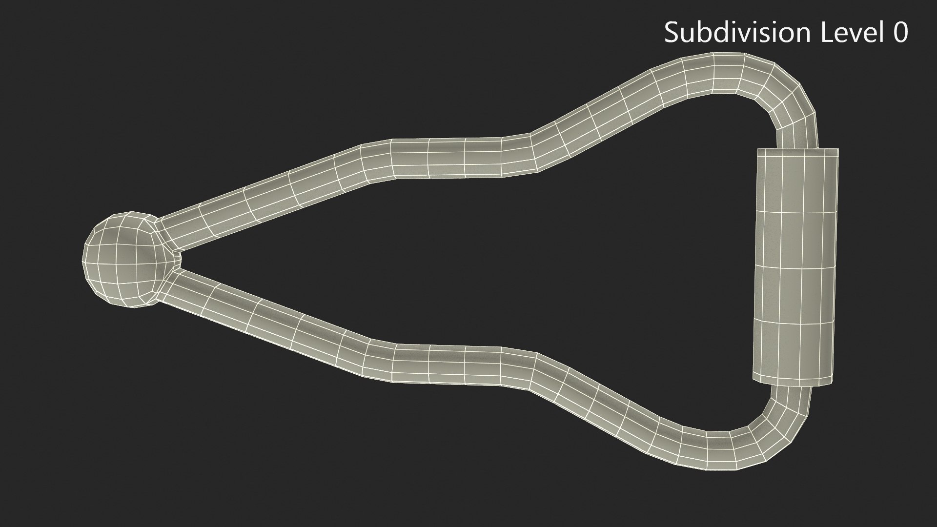 Clasp Figure Eight Safety Gold 3D Model - TurboSquid 2121868