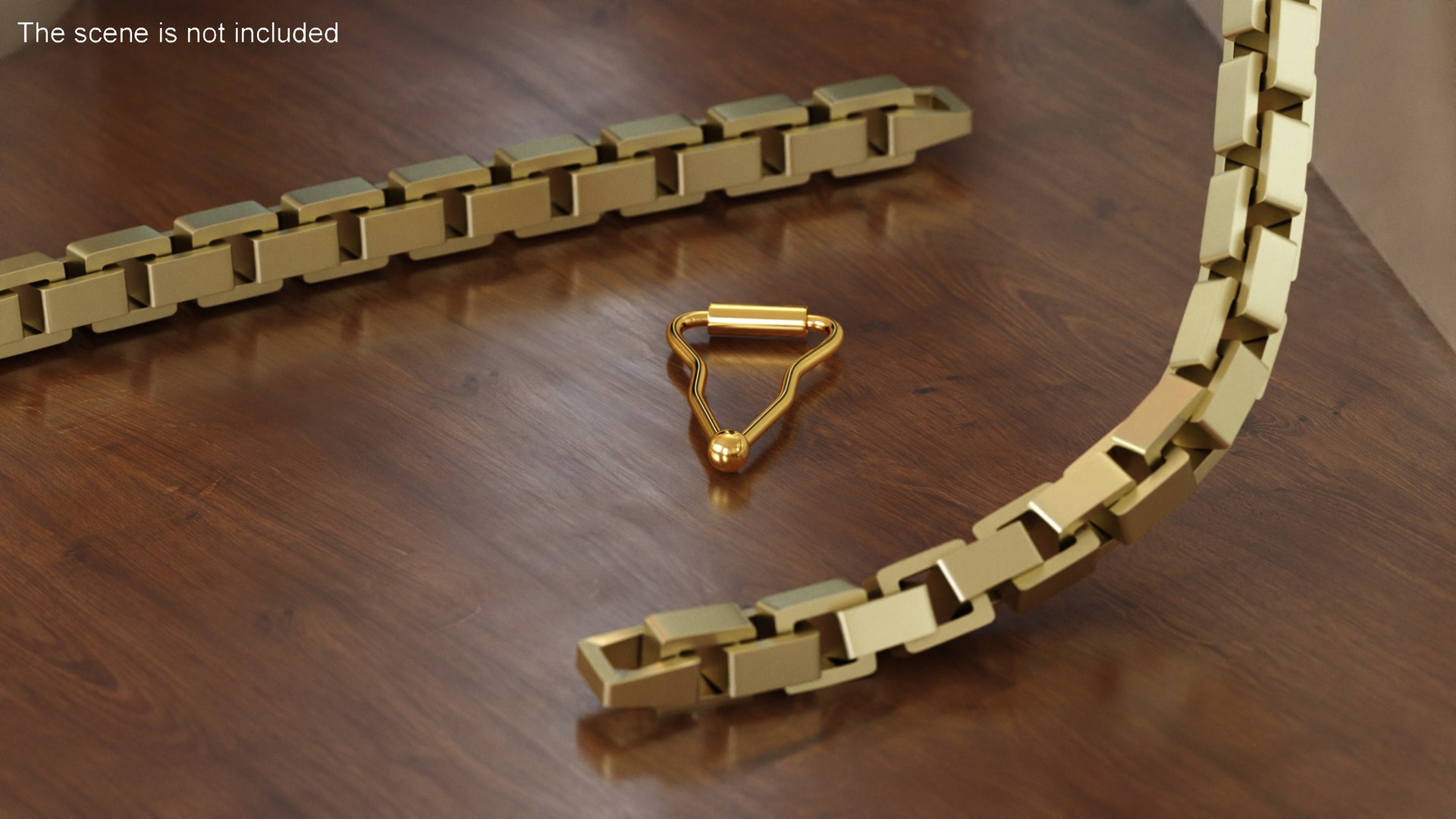 Clasp Figure Eight Safety Gold 3D Model - TurboSquid 2121868