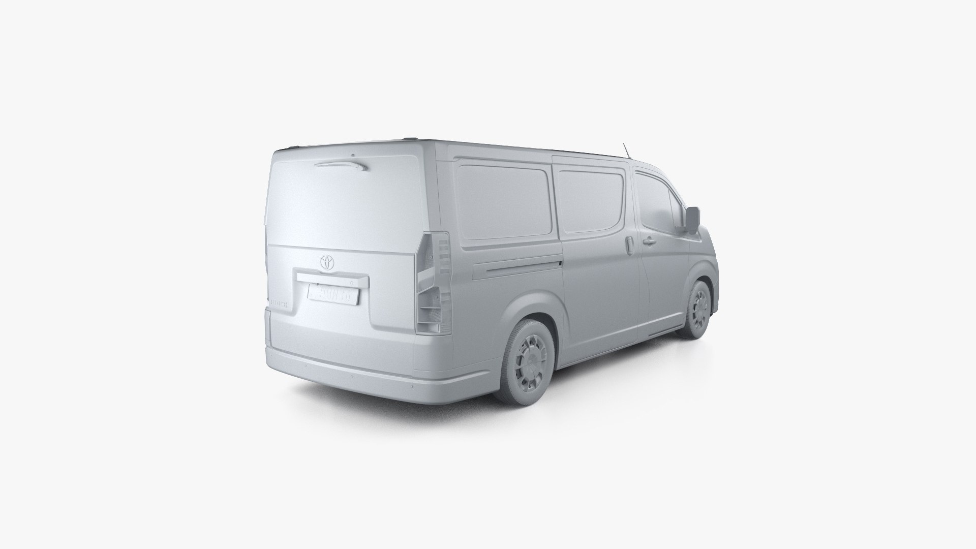 3D Model Toyota Hiace Panel Van L2H1 2019 - TurboSquid 2021547