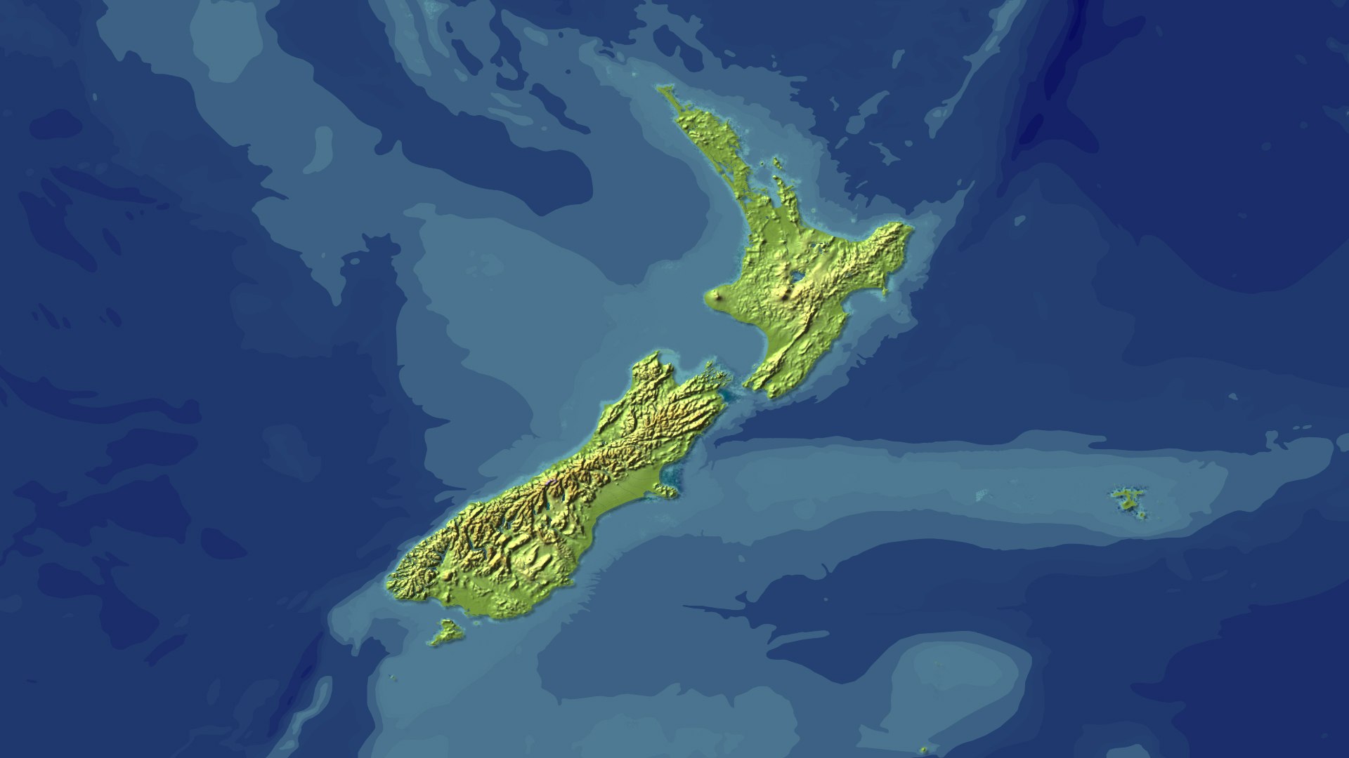 3d Model Of New Zealand