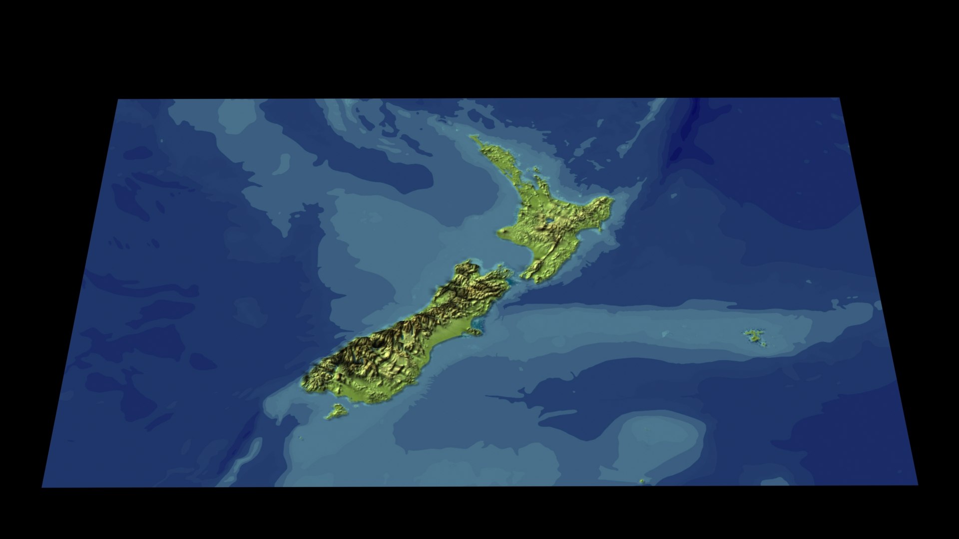 3d Model Of New Zealand