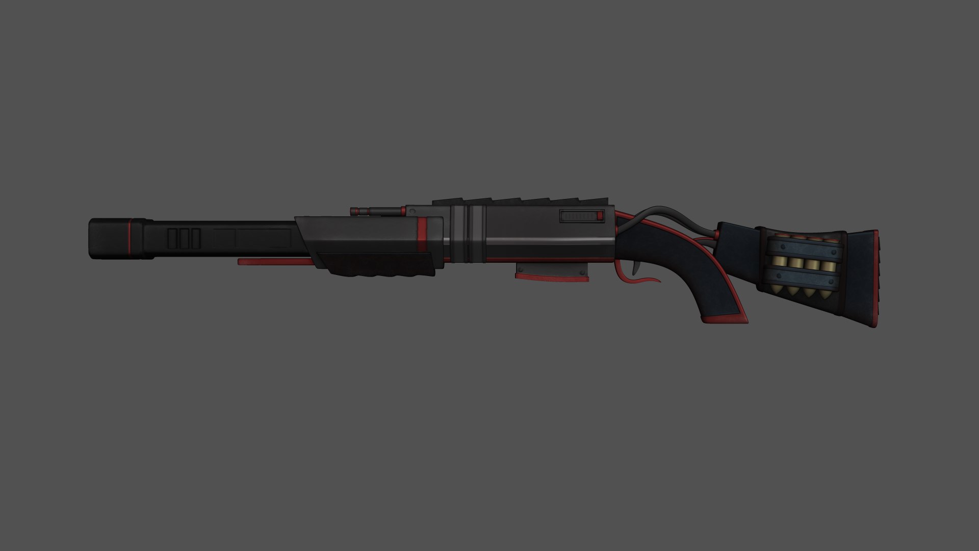 3D shotgun gun sci-fi model - TurboSquid 1676897